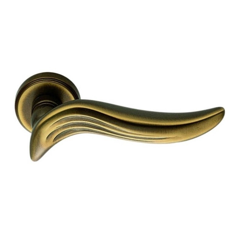 Poignée De Porte Colombo Design Piuma Rond Bronze