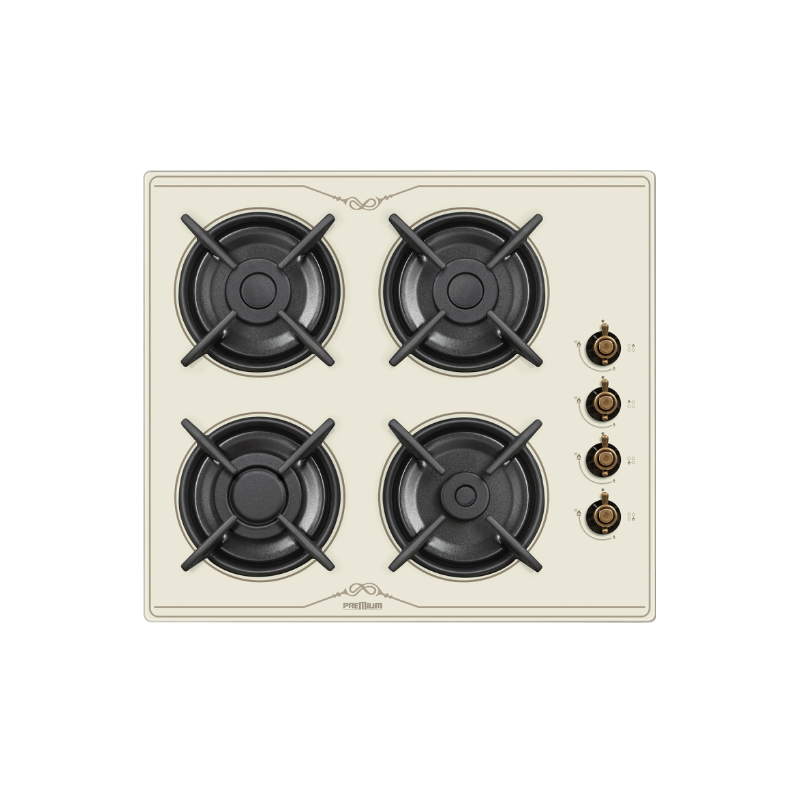 Plaque A Gaz Rustique 4Feux 60Cm - APR 641 CS01 - Premium- Beige