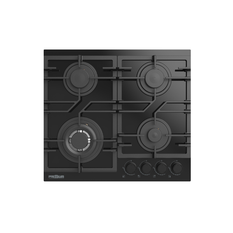Plaque A Gaz 4Feux 60Cm - APG 641 BS01 - Premium- Noir